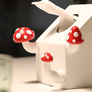 3 Pcs Unique Mushroom Cute Fridge Magnets, Novelty Photo Memo Whiteboard Metal Furniture Home Decoration Magnets