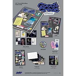 KEY SHINee Album - Good & Great Work Report Ver.+Pre Order Benefits+BolsVos Exclusive K-POP Inspired Digital Planner, Sticker Pack for Social Media