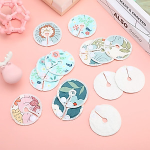 32 Pieces G Tube Button Covers Tube Pad G Tube Pads Holder Cotton Pads for Feeding Support Reusable Feeding Tube Supplies Soft G Tube Covers for Breastfeeding Nursing Care, 4 Designs (Floral)