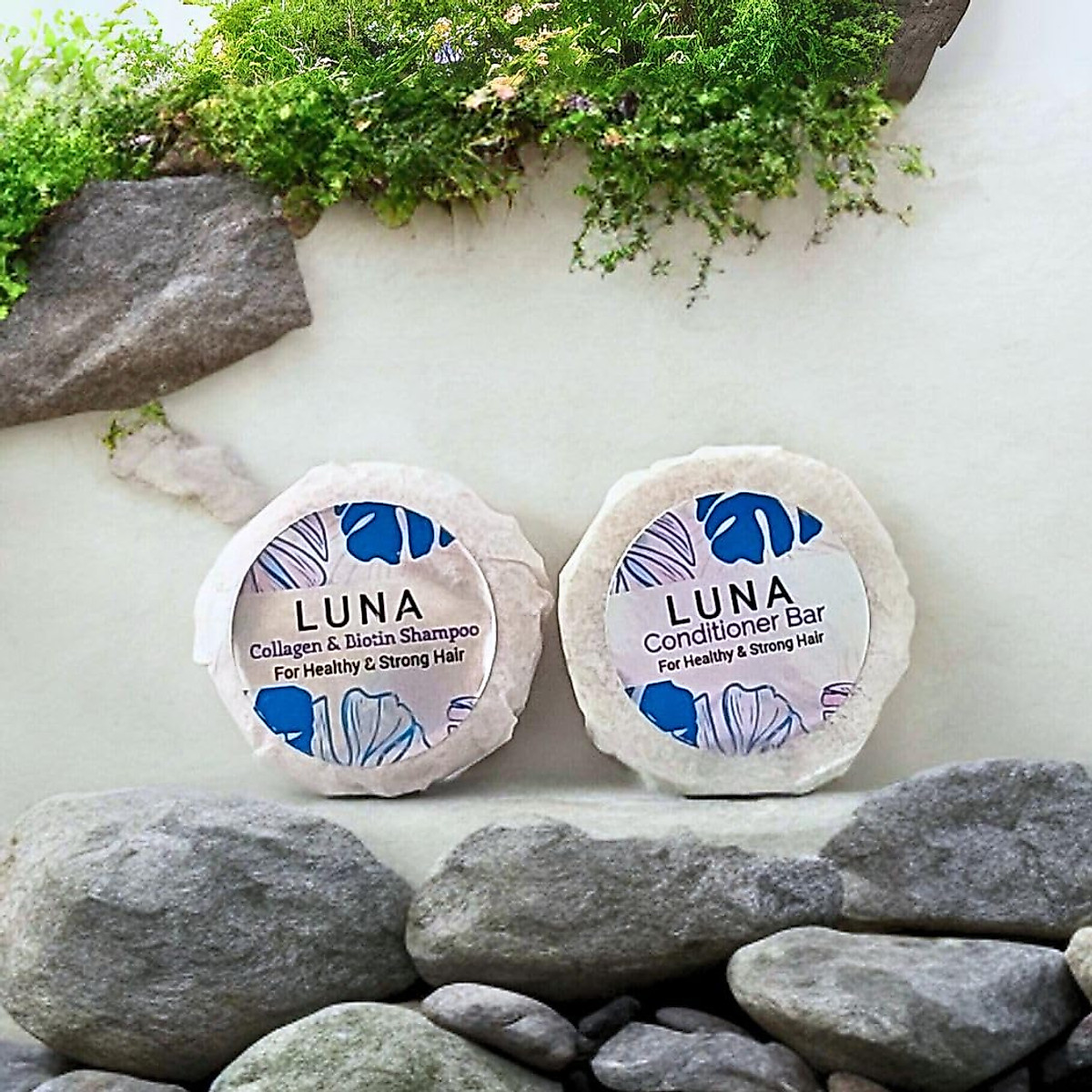 Luna Collagen & Biotin Shampoo And Conditioner Bar (Shampoo & Conditioner Set)