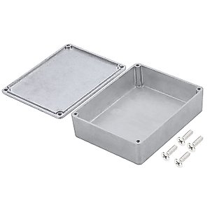 DaierTek 1590BB2 125BB Guitar Effect Pedal Enclosure Diecast Metal Aluminum Stomp Box 4.70" X 3.70" X 1.49" Inches 120mm X 94mm X 38mm Housing Size