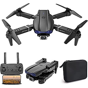 Vounel Drone with 1080P Dual HD Camera - 2023 Upgradded RC Quadcopter for Adults and Kids WiFi FPV RC Drone for Beginners Live Video HD Wide Angle RC Aircraft Trajectory Flight Altitude Hold（Black）