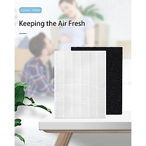 4 HEPA +4 Carbon Prefilter Compatible with Winix C535, 5300-2, P300, 5300, Repalce 115115