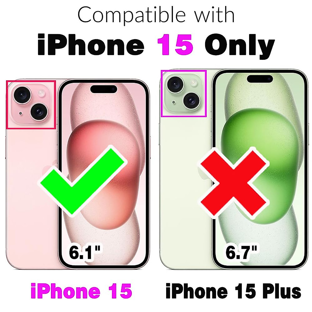 Furiet Wallet Case for iPhone 15 6.1 inch with Wrist Shoulder Strap Card Holder Ring StFlip Zipper PU Leather 6+ Slots RFID Blocking Phone Cover for iPhone15 5G i i-Phone i15 15Case Wine Red