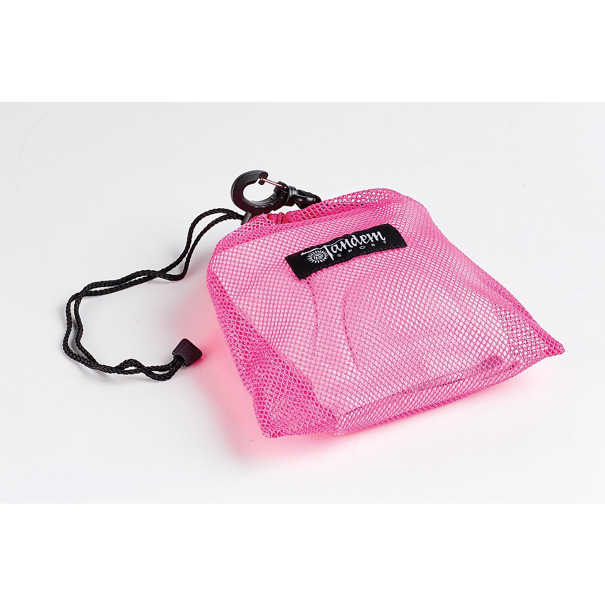 Tandem Sport Pink Mesh Knee Pad Bag - Keep Volleyball Knee Pads Fresh - Air Dry Knee Pad Bag with Air Freshener Compartment - Use for Volleyball Gear or for Any Sport Equipment - Pink