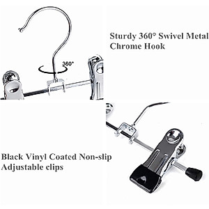 JOINSI 20 Pack Boot Hangers Closet Hanging Clips Laundry Hooks for Hats, Pants, Towel, Socks, Handbags, Bags, Underwear (20 Pack - Double)