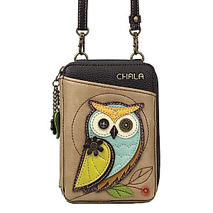 Chala Handbags Owl Wallet Crossbody Handbag - Convertable Strap
