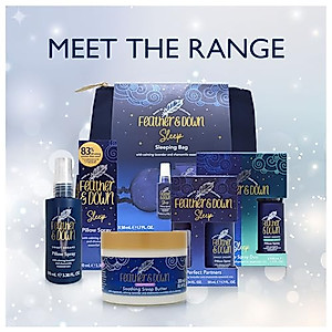 Feather & Down 300ml Magnesium Soothing Sleep Butter, Enriched with Magnesium, Calming Lavender & Chamomile Essential Oils to aid Sleep, Vegan & Cruelty Free