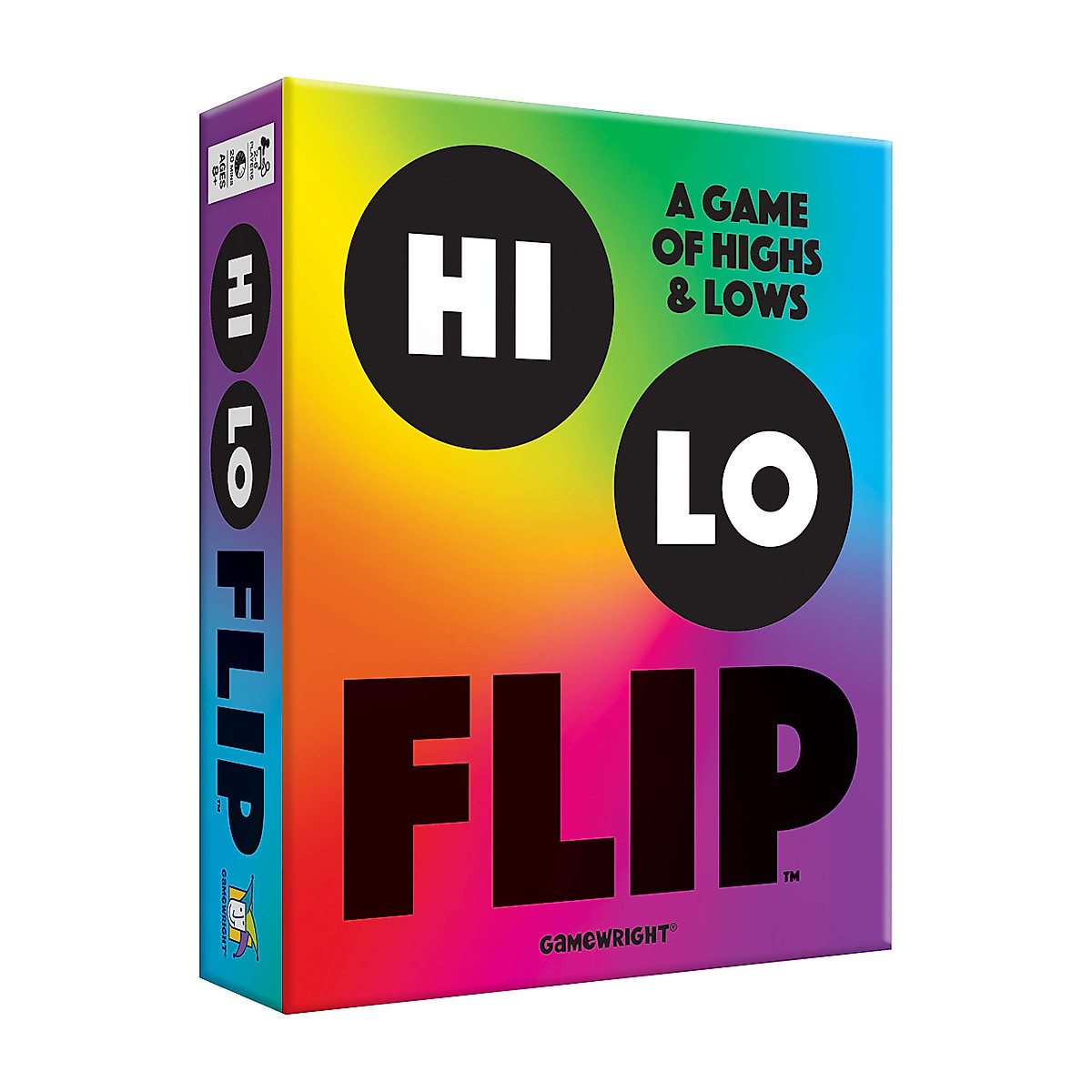 Gamewright - Hi Lo Flip - A Card Game of Highs & Lows, Multicolor, 8 x 6.5 x 1.98 inches