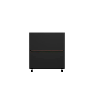 Manhattan Comfort Eiffel Garage Cabinets and Storage System, Set of 4, Matte Black and Grey