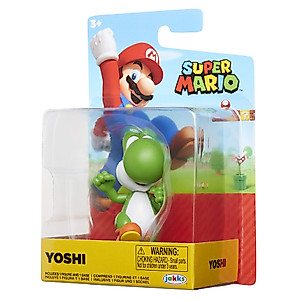 Super Mario Action Figure 2.5 Inch Running Yoshi Collectible Toy