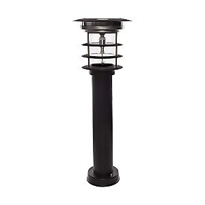 Gama Sonic Solar Pathway Light, Stainless Steel Bollard LED Lamp, Waterproof Outdoor Landscape Lights (GS-214)