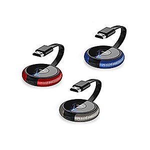 TIMBOOTECH HDMI Wireless Transmitter 165FT Blue - 1 Receiver Can be Paired with 8 Transmitters - Switch by One Click - Also Compatible with Other Brands Wireless HDMI Receiver