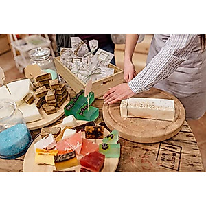 Soap Packaging 50 Packs Paper Bags for Soap Making, Lotion bar, Bath bomb, Lipstick, essential oil, Gift, Crafts, Party Favor, Aromatherapy Product Merchandise, Wedding Gift Bags（7.3"x3.5"x1.6")