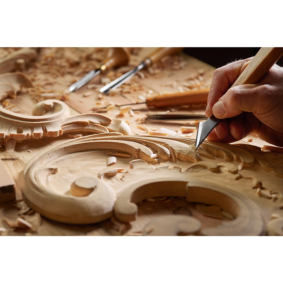 SHINTARO DOUBLE EDGED MARKING KNIFE, KIRIDASHI 0.35 INCH / 9MM　Wood Work, Leather Craft, Violin Making, Camping, Fishing