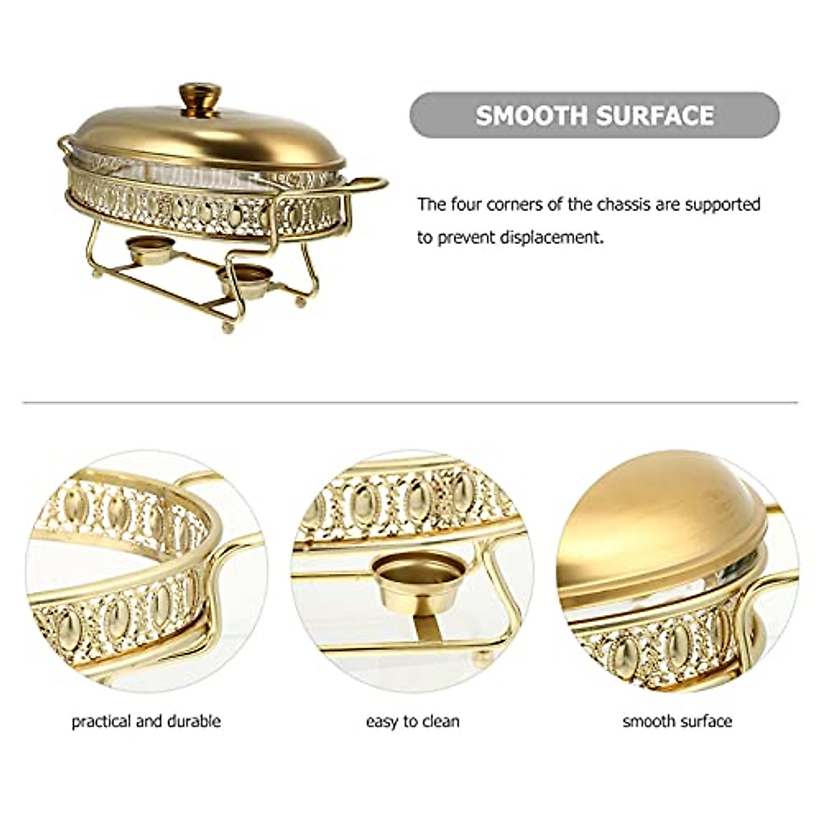 Stainless Steel Chafing Chafing Dish Buffet Set Stock Pot Buffet Warming Tray Buffet Dish Oval