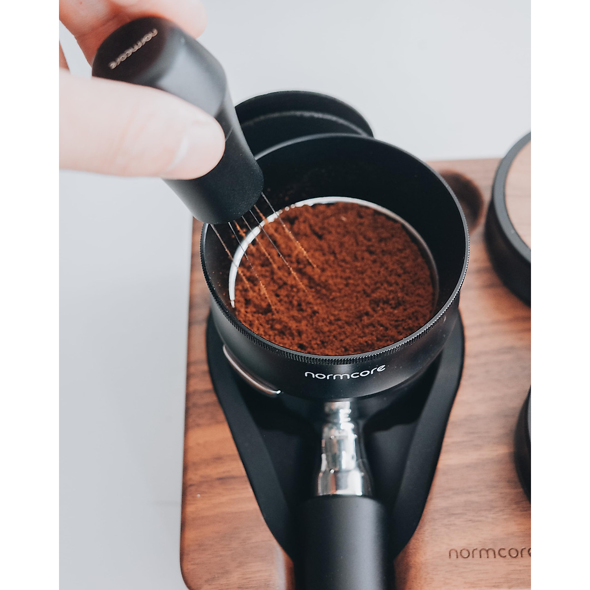 Normcore 58mm Magnetic Dosing Funnel V2 - Espresso Coffee Dosing Ring - 29mm Anodized Aluminum with 9 Neodymium Magnets Fits 58mm Breville Portafilter