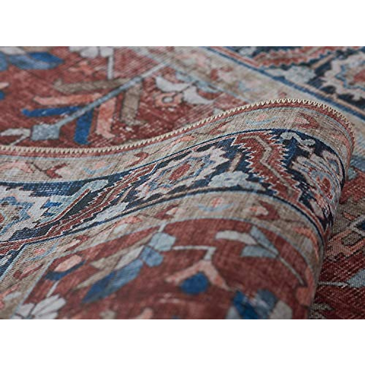 Novogratz by Momeni Rugs Doheny Polyester Rust Area Rug 7'6" X 9'6" (DOHENDOH-1RST7696)