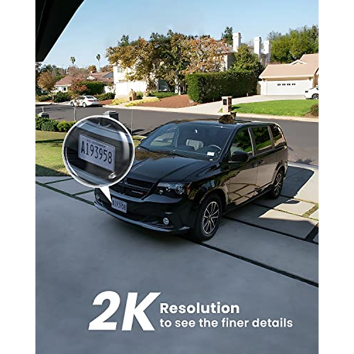 ieGeek 2K Security Camera Wireless Outdoor, 2.4G WiFi 360° View Pan Tilt Strobe Light/ Spotlight Home Security System with Motion Detection and Siren, 2 Way Talk, IP65, 3MP Night Vision