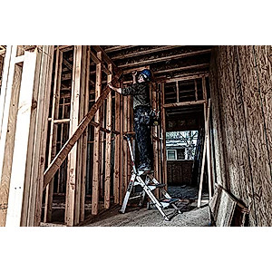 Little Giant Ladders, Safety Step, 3-Step, 3 Foot, Step Stool, Aluminum, Type 1A, 300 lbs Weight Rating, (10310BA)