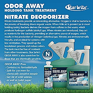 STAR BRITE RV Odor Away Natural Holding Tank Treatment 8oz 4 Pack (076308)