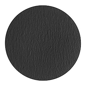 Villeroy & Boch Manufacture Rock Pizza/Buffet Plate, 12.5 in, Black/Gray
