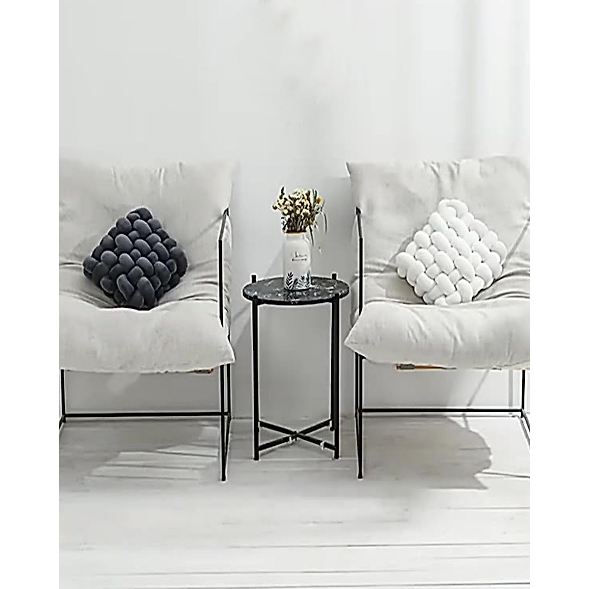 Velvet Chunky Yarn Bulky Giant Arm Knitting Yarn, Super Soft Tubular Weight Jumbo Y arn,DIY Crochet Hand Knitting Thick Yar n for Blanket,Pet Bed, Rugs Pillow,Handbag(2.2lb-White)