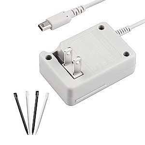 DSi Charger Kit, AC Power Adapter Charger and Stylus Pen for Nintendo DSi, Wall Travel Charger Power Cord Charging Cable
