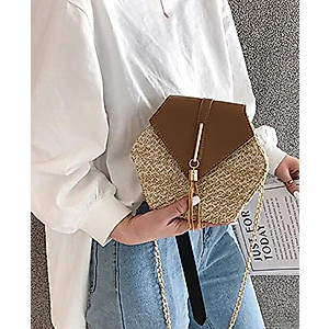 Crossbody Bags for Women Tassel Small Straw Beach Bag Satchel Bag Shoulder Bag Hobo Bags Purses Tote Handbag 2023