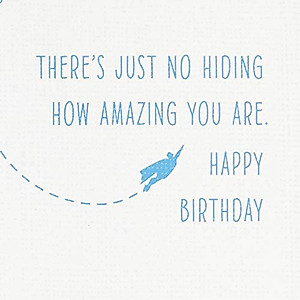 Hallmark Signature Birthday Card for Him (Superman Silhouette)