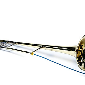 MusicNomad Premium Trombone Snake Cleaning Brush, Vinyl Free, Waterproof, Uncoils Straight (44 in/112cm) (MN762)