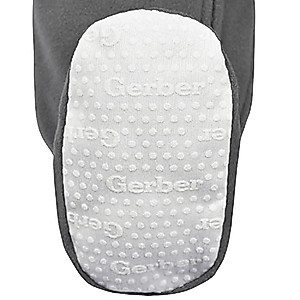 Gerber Baby Boys Toddler Loose Fit Flame Resistant Fleece Footed Pajamas 2-Pack Buffalo Grey 6-9 Months