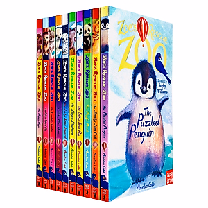 Zoe's Rescue Zoo 10 Books Collection Set by Amelia Cobb (The Puzzled Penguin, The Lonely Lion Cub, The Playful Panda, The Silky Seal Pup, Eager Elephant,Lucky Snow Leopard, Pesky Polar Bear and More)