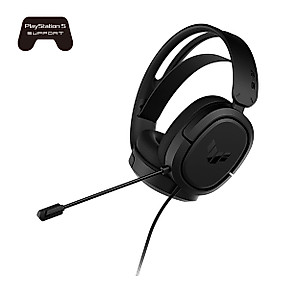 ASUS TUF Gaming H1 Wired Headset | Discord Certified Mic, 7.1 Surround Sound, 40mm Drivers, 3.5mm, Lightweight, for PC, Switch, PS4, PS5, Xbox One, Xbox Series X | S, and Mobile Devices – Black