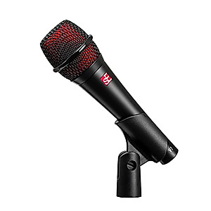 SE Electronics V7 BLACK Studio Grade Handheld Supercardioid Microphone with Shock Mount (Black)