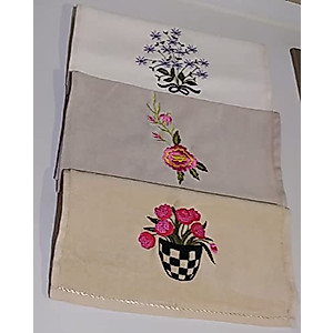 Georgiabags 3 Pack Assorted Towels- Cotton Terry Velour Fingertip Golf Hand Towels 11"x18", Sport, Gym, Home Towels