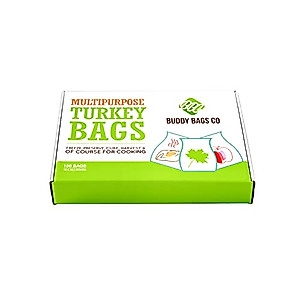 Buddy Bags Co Multipurpose Turkey Oven Bags - 19" x 24.5" - 100 Pack