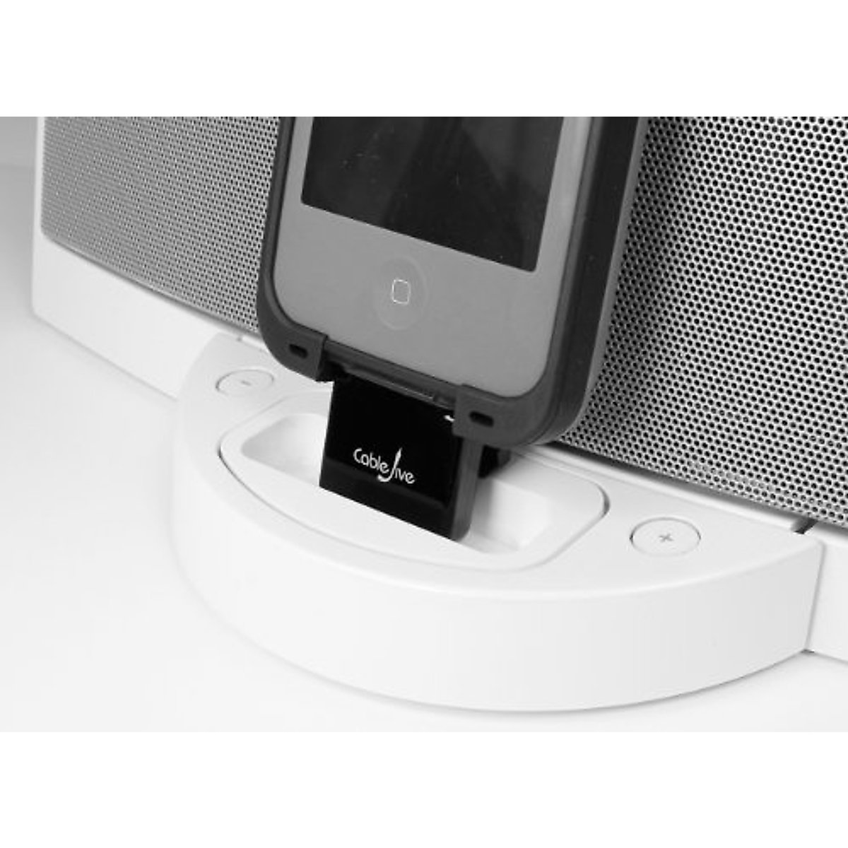 CableJive dockStubz+ Charge Converter and 30-pin Pass Through Adapter and Power Injector for Legacy iPhone, iPod, and iPad