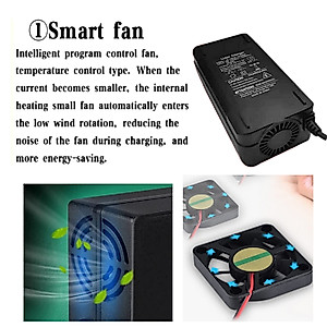 [Verified Fit] 67.2 Volt 3 Amp 3-Pin Battery Charger for 60V(16S) Lithium, for CityCoco 1000W Fat Tire, MotoTec Fatboy and More