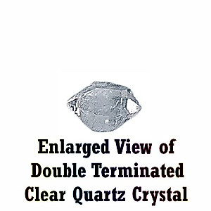 Music of the Spheres Orgone Pendant - with magnetite and double terminated quartz crystal activation, blue