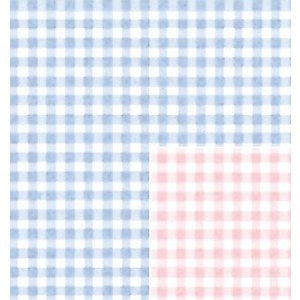 Baby Gingham Reversible Gift Wrapping Roll 24" X 16' - All Occasion Gift Wrap Paper