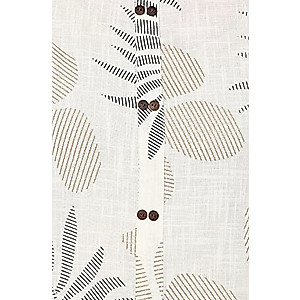 Janasya Indian Women's Tunic Tops Cotton Kurti for Women(JNE2171-KR-437-M) Off-White