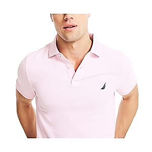 Nautica Men's Sustainably Crafted Slim Fit Deck Polo,Cradle Pink,M