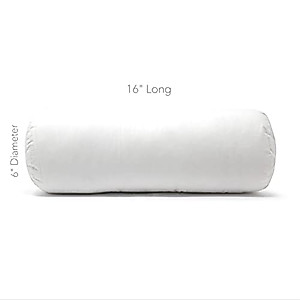 Newpoint Pillow Neck ROLL Pair, 2 Count (Pack of 1), White
