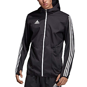 adidas Men's Tiro 19 Warm Jacket (Small) Black/White