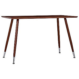 ULUYYUC Dining Table Brown 47.2"x23.6"x29.1" MDF,Office Desks Party Table Kitchen Tables Kitchen Furniture Outdoor Table for Living Room, Kitchen, Backyard, Wedding,Office