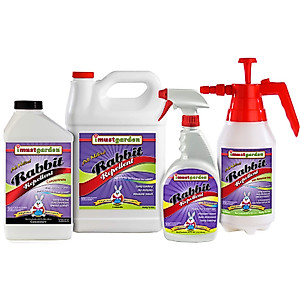 I Must Garden Rabbit Repellent 32oz Concentrate: Mint Scent Rabbit Spray for Gardens, Plants, and Lawns – Natural and Safe - Makes 2.5 Gallons