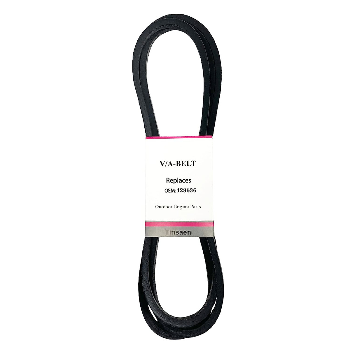 Tinsaen 429636 197253 Kevlar Line V-Belts Blade Deck Drive Belt Replaces Craftsman Husqvarna AYP Poulan 532197253 532429636 598559101 42'' Cut Mower Lawn Tractor , John Deere M84136 M87323 , 1/2"X101"