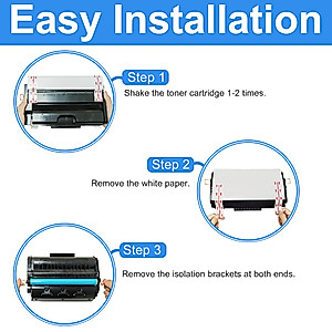 LCL Compatible Toner Cartridge Replacement for Ricoh 406989 SP 3500DN 3500N 3500SF 3510DN 3510SF (1-Pack Black)