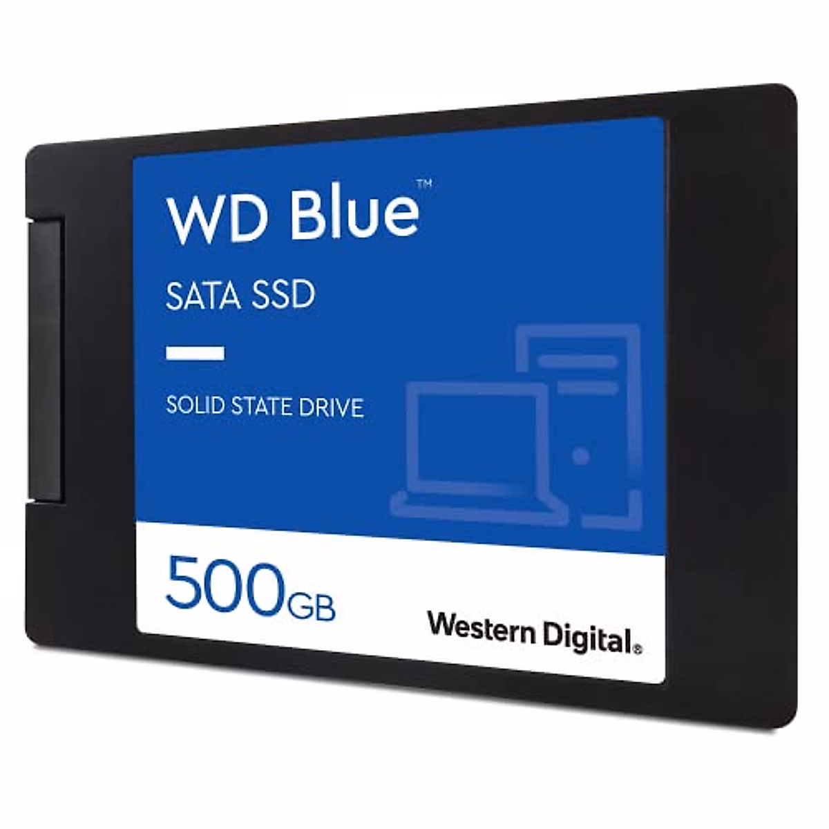 Western Digital 500GB WD Blue 3D NAND Internal PC SSD - SATA III 6 Gb/s, 2.5"/7mm, Up to 560 MB/s - WDS500G2B0A, Solid State Drive
